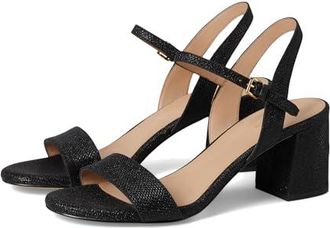 Cole Haan Sandales Josie &agrave; talon carr&eacute; pour femme (65 mm), Maille paillet&eacute;e noire, 40.5 EU