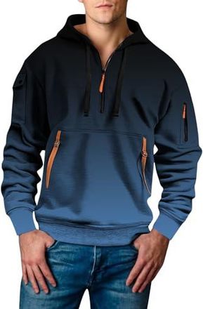 Generic Sweat &agrave; capuche &agrave; manches longues pour homme Pull chaud Automne et hiver Hommes Adolescents et &agrave; la mode Sweat-shirt &agrave; capuche et imprim&eacute; 3D Haut pour