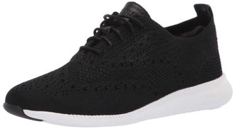 Cole Haan 2.Zerogrand Stitchlite Oxford, Damen Oxfords, Schwarz (Black Knit/Optic White Black Knit/Opt Wht), 37 EU