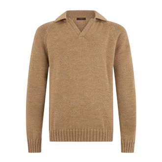 Zanone V Polo - - Knitwear - Herren - Beige - L