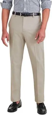 Dockers Signature Stain Defender Slim Creased Pantalon, Bleu Ciel/Blanc, 40W / 32L Hommes