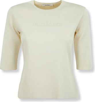 Max Mara Femme, Pulls, Beige, Taille: 44 FR Maille ras du cou
