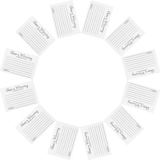 Angoily 50 Stück Teiliges Glückwunschkarten mit Schlichtem Design Handgefertigte Grußkarten für Geburtstag Hochzeit Feier und Festival Praktische Leichte Einl