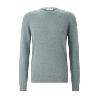Roberto Collina Rundhals-Strickware - - Knitwear - Herren - Blau - 3XL