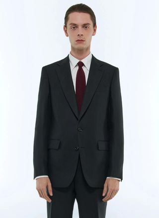 Fursac Veste ajust&eacute;e en toile de lin - Taille 46 - Homme