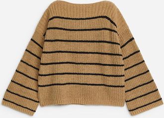 Arket Pullover Mit Bateau-Ausschnitt -Beige