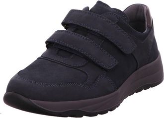 Waldl&auml;ufer Hausschuh Komfort Slipper Herren 662301-304 194 Echtleder in blau