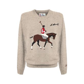 MC2 Saint Barth Maglione Donegal Moritz Polo - - Knitwear - Herren - Beige - M