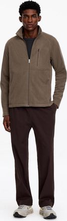 Arket ACTIVE Fleecejacke Mit Gittermuster -Braun