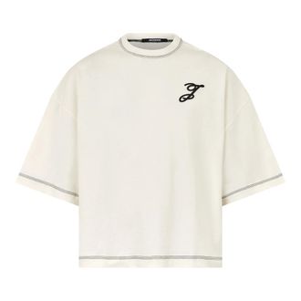 Jacquemus Homme, Tops, Blanc, Taille: 2XL T-Chemises