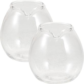 Cabilock Mini Milchkanne Glas 25Ml Kleine Milchbeh&auml;lter Milchkrug F&uuml;r Kaffee Cappuccino Espresso Aufsch&auml;umen K&uuml;chen Zubeh&ouml;r