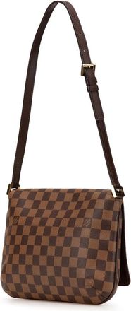 Louis Vuitton Hobo Bags - Damier Ebene Musette Tango Short Strap - Gr. unisize - in Braun - f&uuml;r Damen