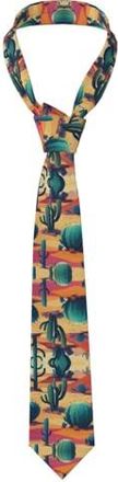 Generic Cravate Motif Cactus Du D&eacute;sert Classique Tie Confortable Cravates Homme Pour Affaires Mariage Remise De Dipl&ocirc;me