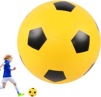 Generico Hallenfu&szlig;ball, Training mit leisem R&uuml;ckprallspielzeug, Fu&szlig;b&auml;lle mit hoher Elastizit&auml;t, 22 cm, f&uuml;r Kinder, M&auml;dchen, Zuhause, Wohnung, Klassenzimmer, Ki