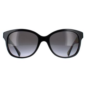 Ralph Lauren Ralph by Ralph Lauren RA5191 5001T3 glanzend zwart en havana grijs gradi&euml;nt gepolariseerde zonnebril
