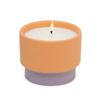 Paddywax Color Block Violett und Vanille-Keramik, 170 ml, Orange
