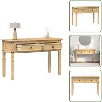 vidaXL Konsolentisch Corona 115x46x73 cm Massivholz Kiefer - Konsolentisch - Wohnzimmerm&ouml;bel - Sideboard - Kiefernholzm&ouml;bel - Landhausstil - The Living Store