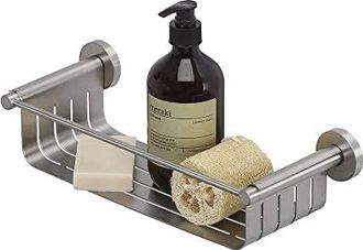 Tiger Boston, Panier de Douche Large, Acier Inoxydable Bross&eacute;