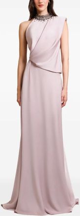 Gemy Maalouf Asymmetrisches Maxikleid - Rosa