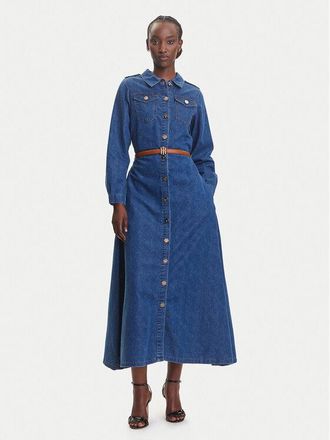 Fracomina Jeanskleid FR25SD4004D417V6 Blau Regular Fit