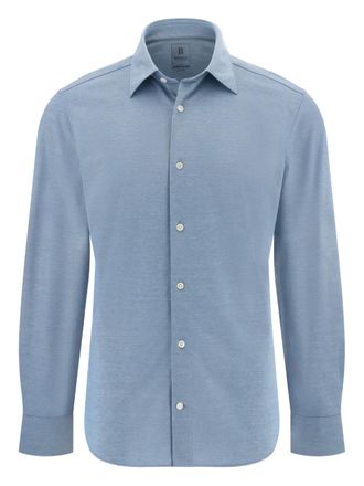 Boggi Milano Hemd mit Button-down-Kragen - Blau