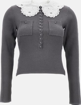 Self Portrait Top In Maglia