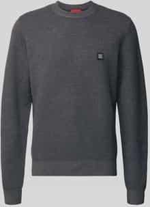 HUGO BOSS Regular Fit Strickpullover mit Schurwoll-Anteil Modell SETAL