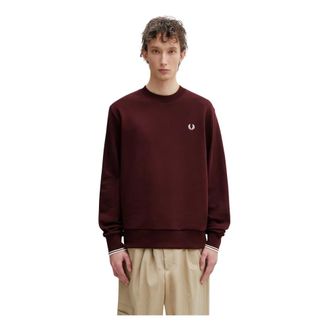 Fred Perry Homme, Sweatshirts et sweats &agrave; capuche, Rouge, Taille: L SweaT-shirts
