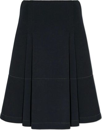 Marni Femme, Jupes, Bleu, Taille: 38 FR Jupe Midi Plissée