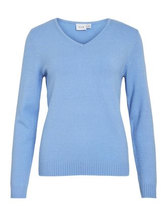 Vila Viril V-Neck L/S Knit Top - Noos