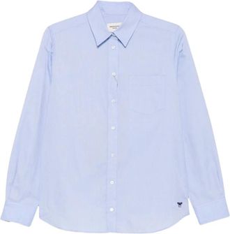 Max Mara Chemise Oxford en coton - Femme - Blouses et Chemises - Bleu - Taille: 38 FR