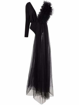 Alchemy x Lia Aram body Lia à volants - Noir