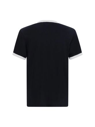 Kenzo Mens Paris Emblem Slim Cotton T-Shirt Black T-Shirts And Polos