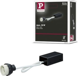 Paulmann 93810 Einbauleuchten Anschlussset GU10 Anschlussbox für Einbaustrahler 230V inklusive Schnellklemme max. 50W für minimale Einbautiefen