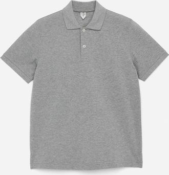 Arket Pikee-Poloshirt -Grau