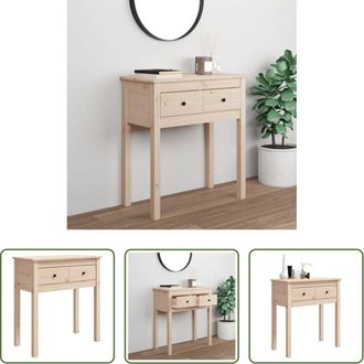 vidaXL Table dentr&eacute;e - Table console 70x35x75 cm Bois massif de pin