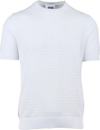 Alpha Studio Homme, Pulls, Blanc, Taille: L Maglioncino Girocollo