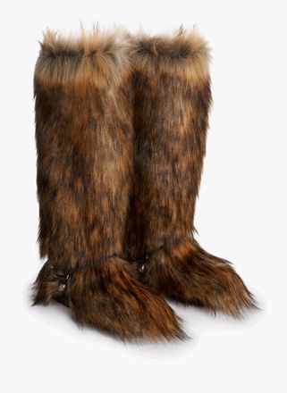 Miu Miu Bottes en fausse fourrure