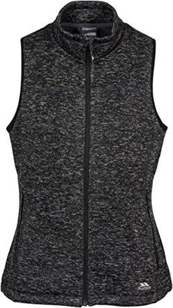 Trespass Femme Mildred Veste Polaire Chaude Sans Manches 3200gsm, Noir, XXL EU