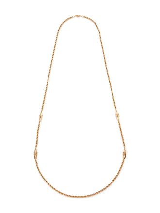 Dior collier à breloque logo (années 2000)