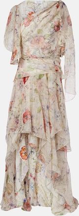 Alexander McQueen Robe aus Seidenchiffon