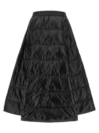 Moncler Feather-Padded Padded Skirt - Black