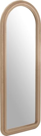 MID.YOU Mid.you Wandspiegel, Taupe, Glas, Textil, Holzwerkstoff, oval, 60x160x4 cm, Ganzkörperspiegel, Spiegel, Wandspiegel