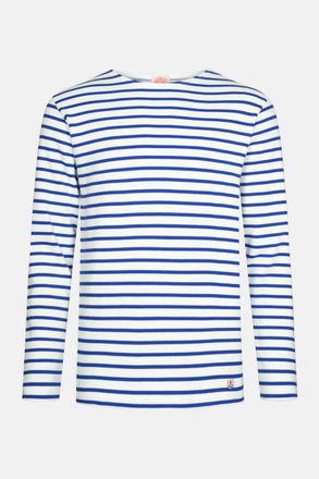 Armor Lux Streifenshirt Wei&szlig; Sternblau Gestreift Herren M