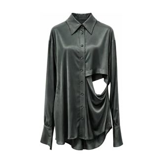 Andrea Ya'aqov Viscose Skirt - - Blouses & Shirts - Damen - Gr&uuml;n - XS