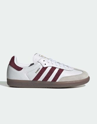 adidas Originals Samba OG - Baskets - Blanc et bordeaux