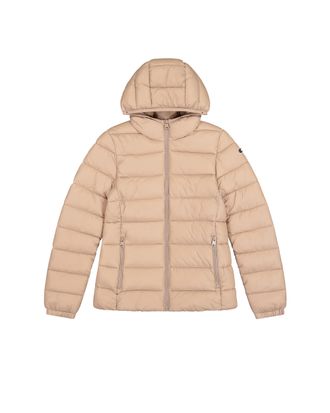 Champion Damen Legacy Outdoor W (117568) -Wr Light Nylon Cirè 35gr C-Logo Hooded Gefütterte Jacke, Braun (MS079), M