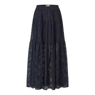 Lollys Laundry Dunkelblaue Maxi-Rock SunsetLL - - Skirts - Damen - Schwarzk - XS
