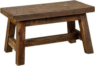 Wanderlust Deco Holzhocker, braun, 35,5 x 21 x 20 cm