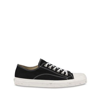 Moschino Schwarze Canvas Flatform Sneakers - - Shoes - Herren - Schwarzk - 40 EU
